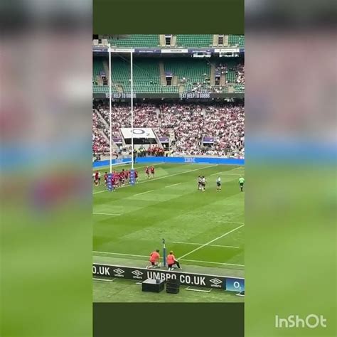 George Kruis Amazing Backwards Conversion Kick England Vs Barbarians