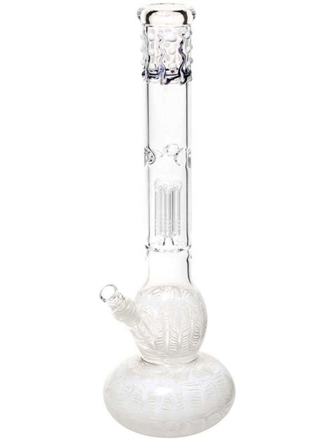 18in Double Bubble Bong Fat Buddha Glass