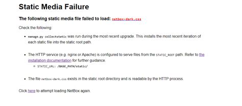 Netbox Mit Nginx Endet In Static Media Failure German Deutsch Unraid