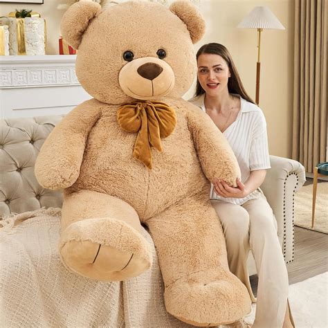 Tezituor Giant Teddy Bear 5 Feet Soft 59 Big Bear Stuffed Animal Life Size Plush