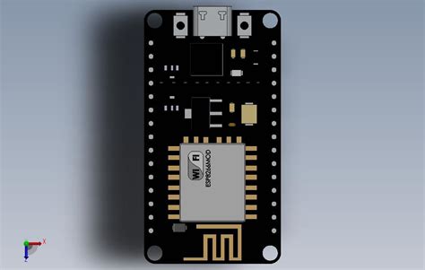 Esp8266节点mcu模型图纸免费下载 懒石网
