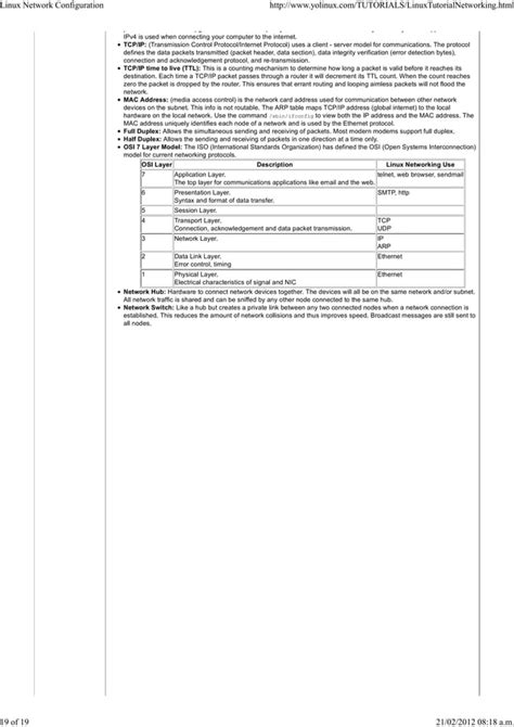 Linux Network Configuration Pdf