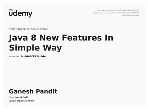 Ganesh Pandit On Linkedin Java8 Learningneverstops Durgasoft Udemy