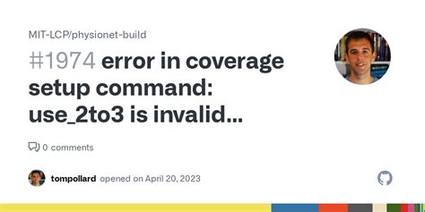 Error In Coverage Setup Command Use2to3 Is Invalid Coverage 454