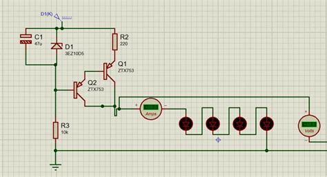 Rangkaian Arus Konstan Simulasi Proteus 8