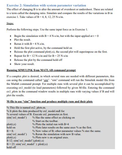Solved Exercise 1 Take Values Of B481225 N−sm Steps