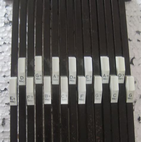 Chromaharp Autoharp 15 Chord Bars And Holders Complete Reverb