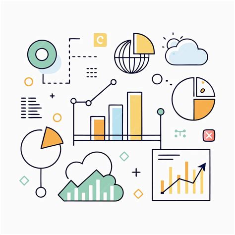 a colorful infographic with bar charts pie charts line graphs and data