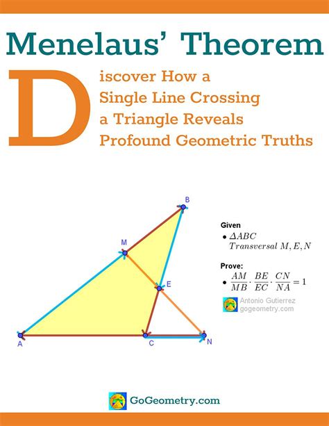 Master Menelaus Theorem A Geometric Challenge In 2025 Physics And