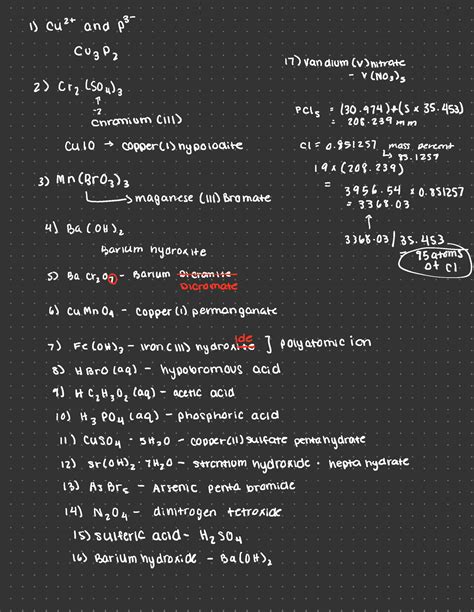 Homework Two This Document Is A Reference For The Course Chm1301