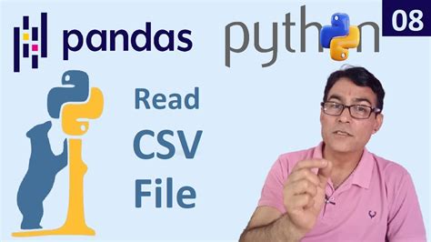 Read CVS File in Python Pandas | Python Tutorial lesson - 129 | Pandas read csv file - YouTube