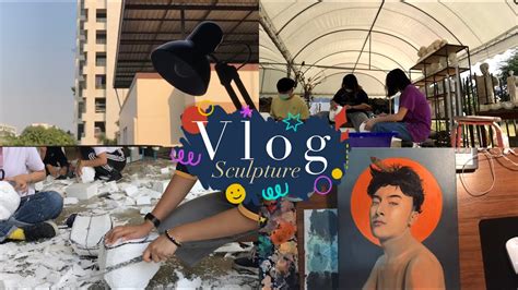 Vlog 03 เรียนปั้นที่มหาลัยเทอม2 ทำงานวิชา Illustration สถาปัตย์ลาดกระบัง Unframes Youtube