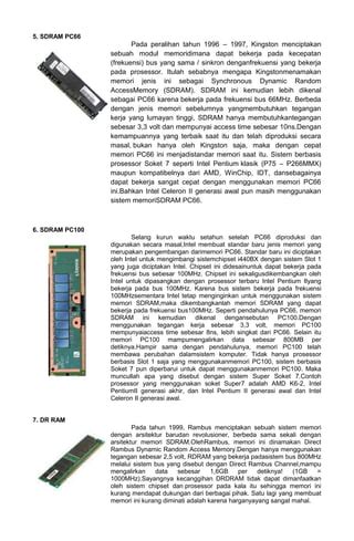 Sejarah Perkembangan RAM PDF