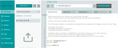 Arduino IoT Cloud ESP Send Sensor Readings And Control Outputs