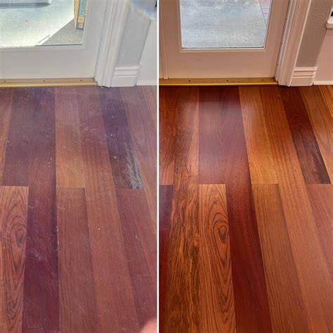 Wood Floor Refinishing Before After