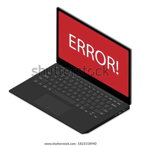 Window Operating System Error Warning On Stock Vector Royalty Free