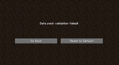 A Error Datapack Validation Failed Issue 3611 MCreator MCreator
