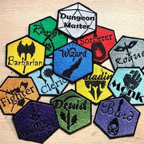 Dnd Class Patches Etsy