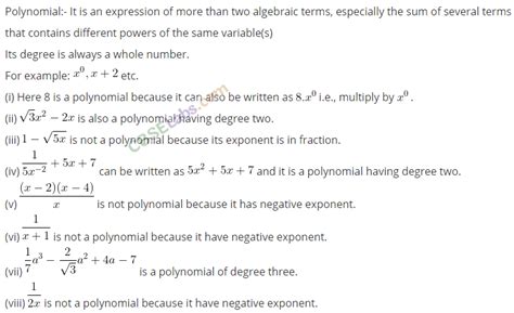 Ncert Exemplar Class 9 Maths Solutions Chapter 2 Polynomials Cbse Tuts