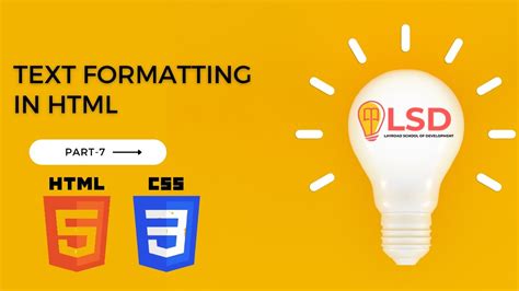 Html Tutorial In Hindi Part 7 Text Formatting In Html Youtube
