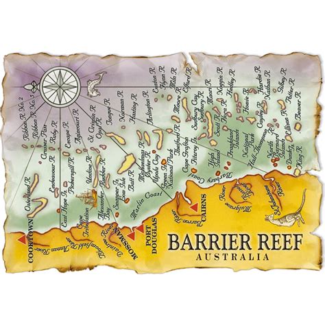 Map Great Barrier Reef Murray Views