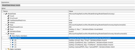 C Aspnet Core Razor Pages Model State Is Not Valid And Model Data Is