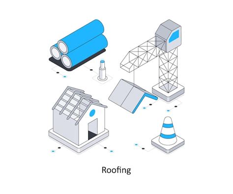 Premium Vector Roofing Isometric Stock Illustration Eps File Stock