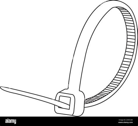 Cable Ties Icon Vector Illustration Symbol Design Stock Vector Image