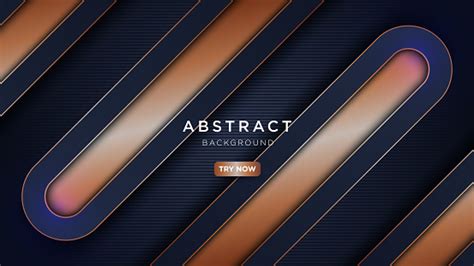 추상적인 다크 블루와 골드 그라데이션 페이퍼컷 기하학적 배경 현대 미래 지향적 인 배경 방문 페이지 책 표지 브로셔 전단지 잡지