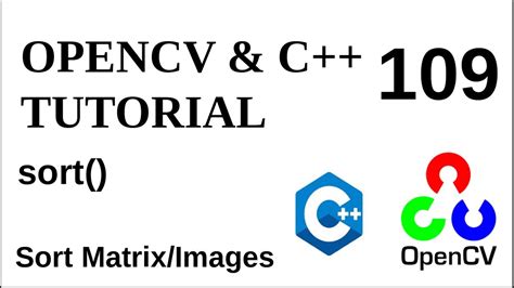 Opencv And C Tutorials 109 Sort Opencv Sort Function Sort Opencv And C Tutorials 109 Sort Opencv Sort Function Sort