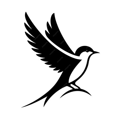 Minimalist Bird Silhouette Vector Design Premium Ai Generated Vector