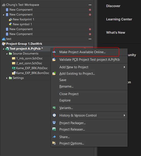 Moving A Project From Workspace A To Workspace B In Altium Designer