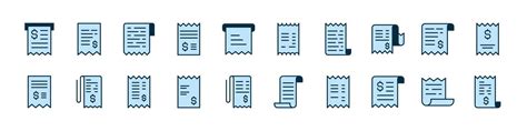 Variety Of Stylish Receipt Illustrations 68879828 Vector Art At Vecteezy