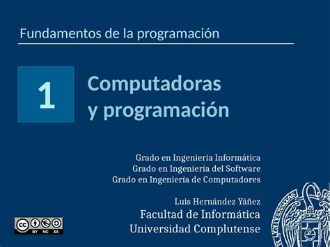 fundamentos de la programación computadoras y programación