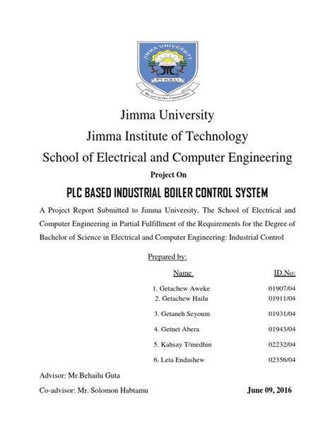 Plc Based Industrial Boiler Control System Pdf Boiler Programmable Logic Controller