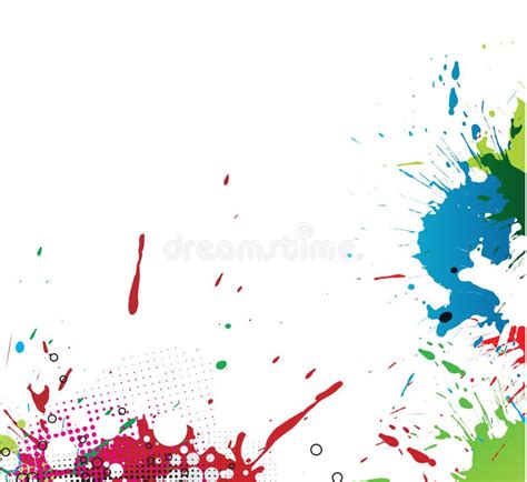 Abstract Splatter Multi Color Background Illustration De Stock Vector