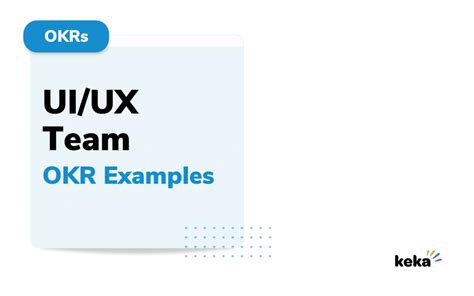 Ui Ux Team Okr Examples Keka