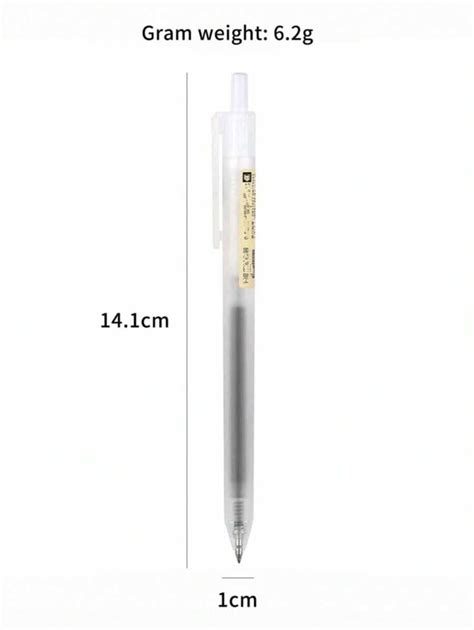 2 5 10 Pcs Set Of Neutral Pen Set Simple Push Type Neutral Pen 0 5mm