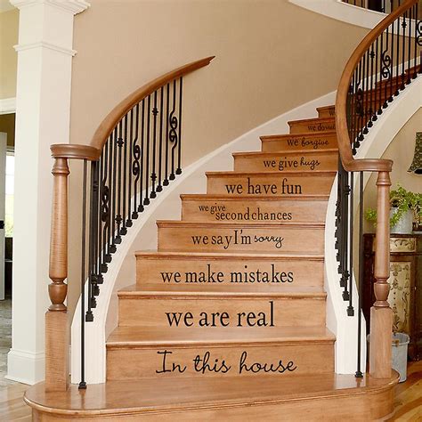 Stairway Decals Die Cut Inspirational Quotes Vinyl Wall Sticker For