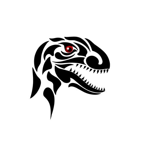Raptor Skull Drawing