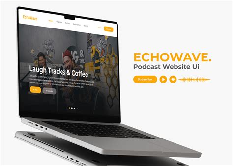 Echowave Podcast Website Landing Page Ui Design Behance