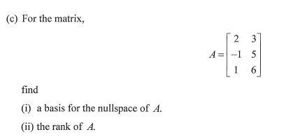 Solved A Explain Why The Set Of All Matrices Of The Chegg Com