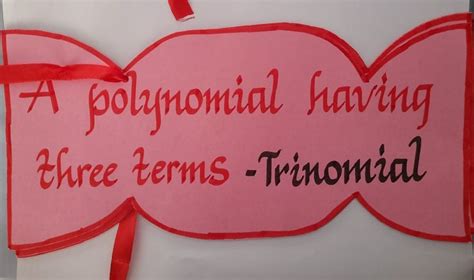 Trinomial Types Of Polynomials