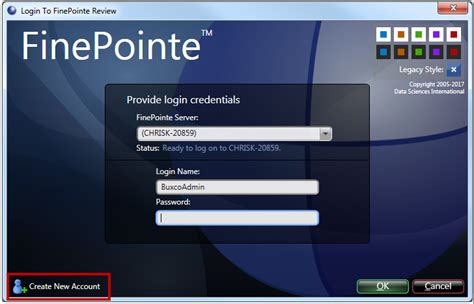 How To Disable The Create New Account Button From The Finepointe Login