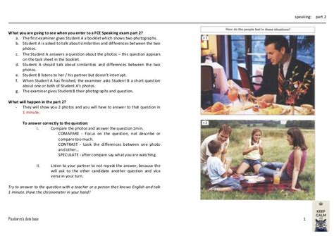 Part 2 Speaking - FCE