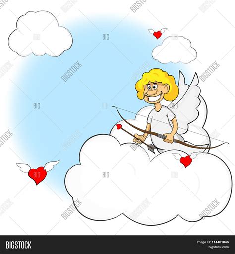 Funny Cartoon Cupid Vector And Photo Free Trial Bigstock