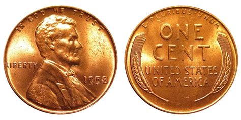 1958 Wheat Penny Value Are D” No Mint Mark Worth Money