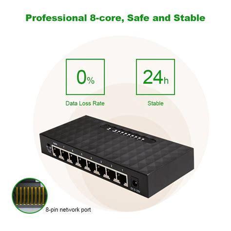 Netwerk 8 Port Gigabit Switch 10 100 1000mbps Fast Vicedeal