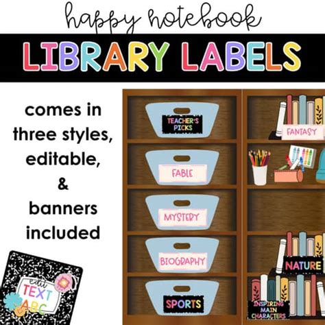 Class Library Decor Happy Notebook Theme By Carriescreationroom