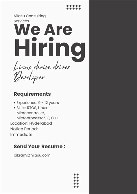 We Are Hiring Bikram Shome